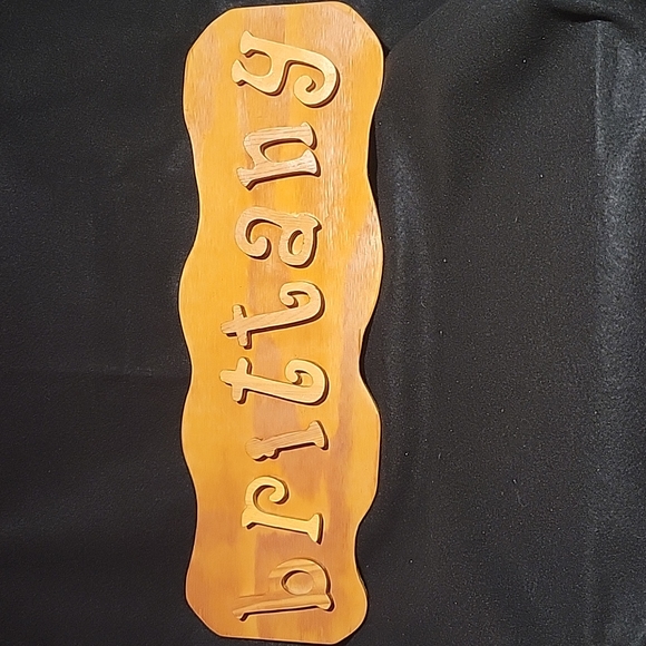 Hand Crafted | Accents | Brittany Wooden Name Sign | Poshmark